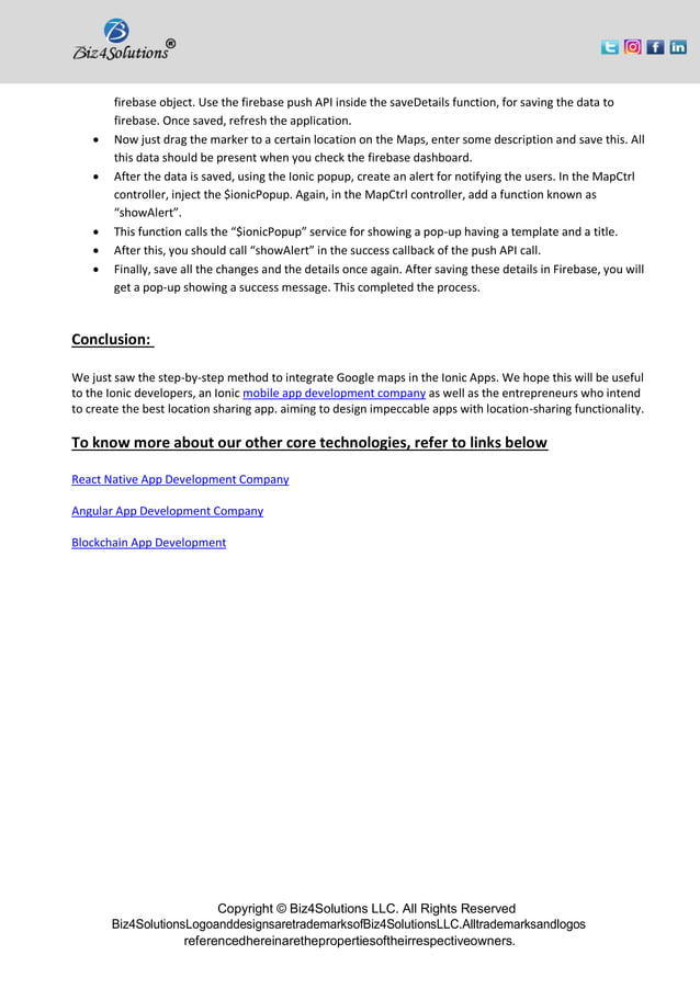 Create Location Sharing apps using the Ionic framework | PDF
