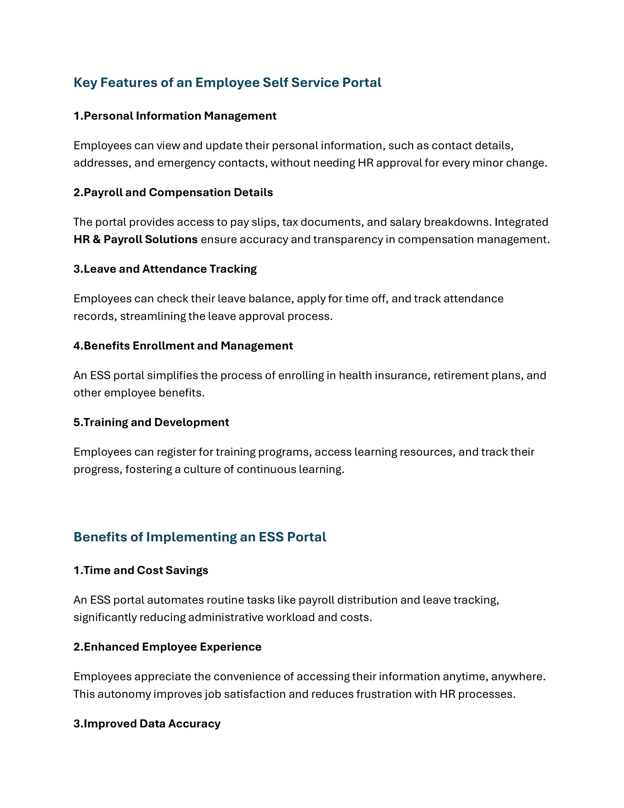 Enhance Productivity with an ESS Portal. | PDF