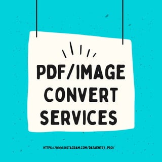 PDFimage Convert services | PDF