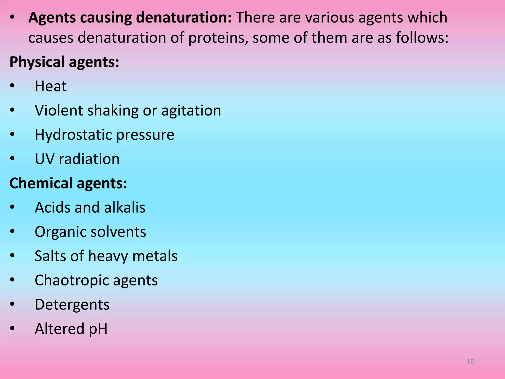 PROTEIN DENATURATION | PPTX