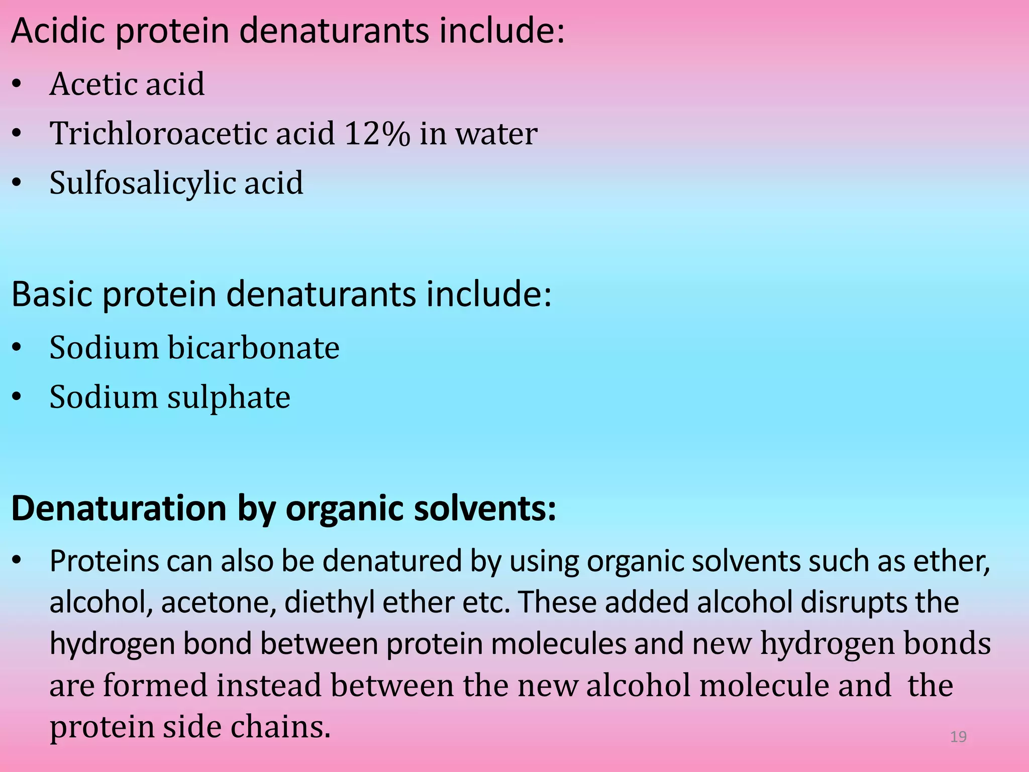 PROTEIN DENATURATION | PPTX