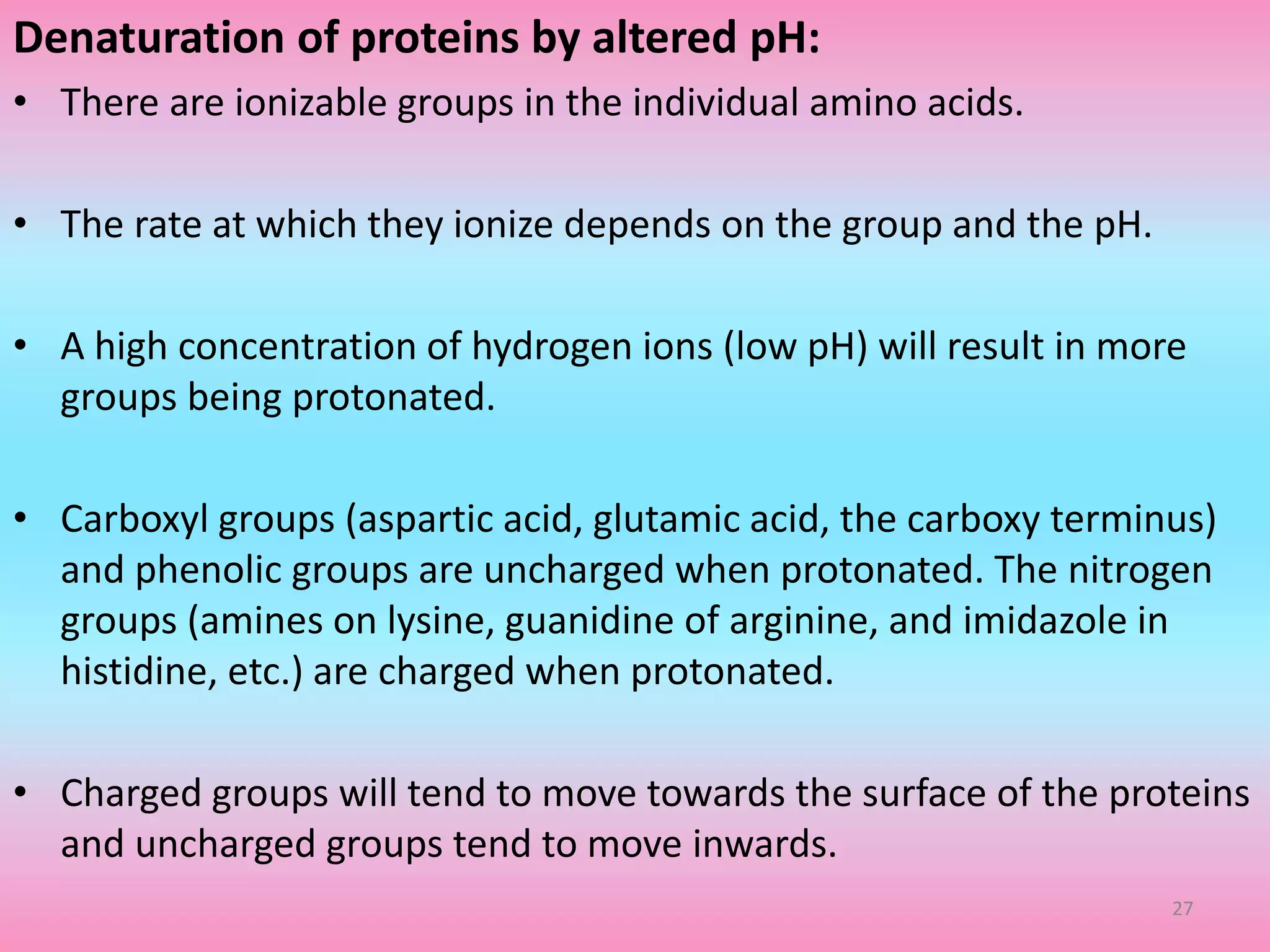 PROTEIN DENATURATION | PPTX