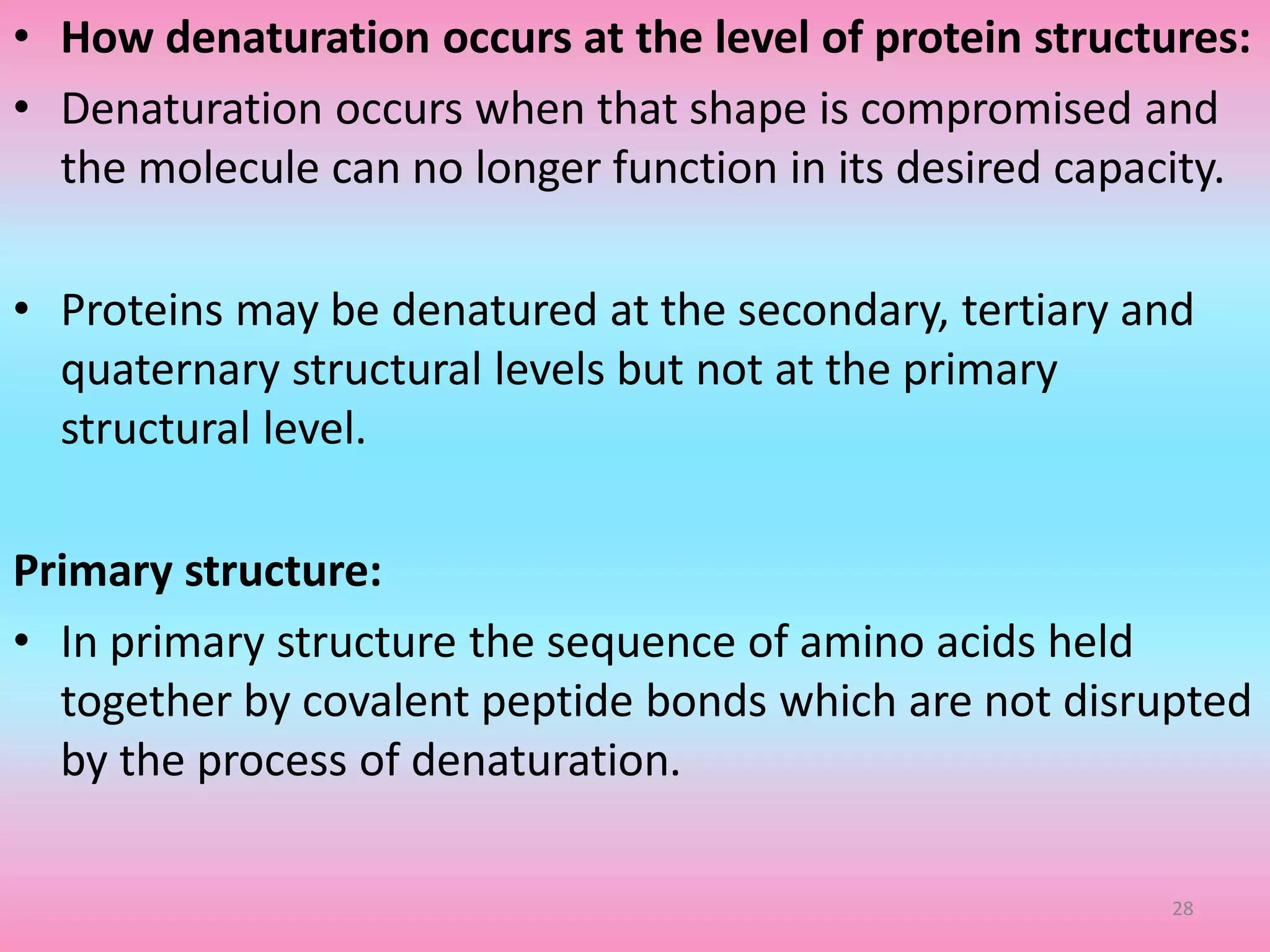 PROTEIN DENATURATION | PPTX