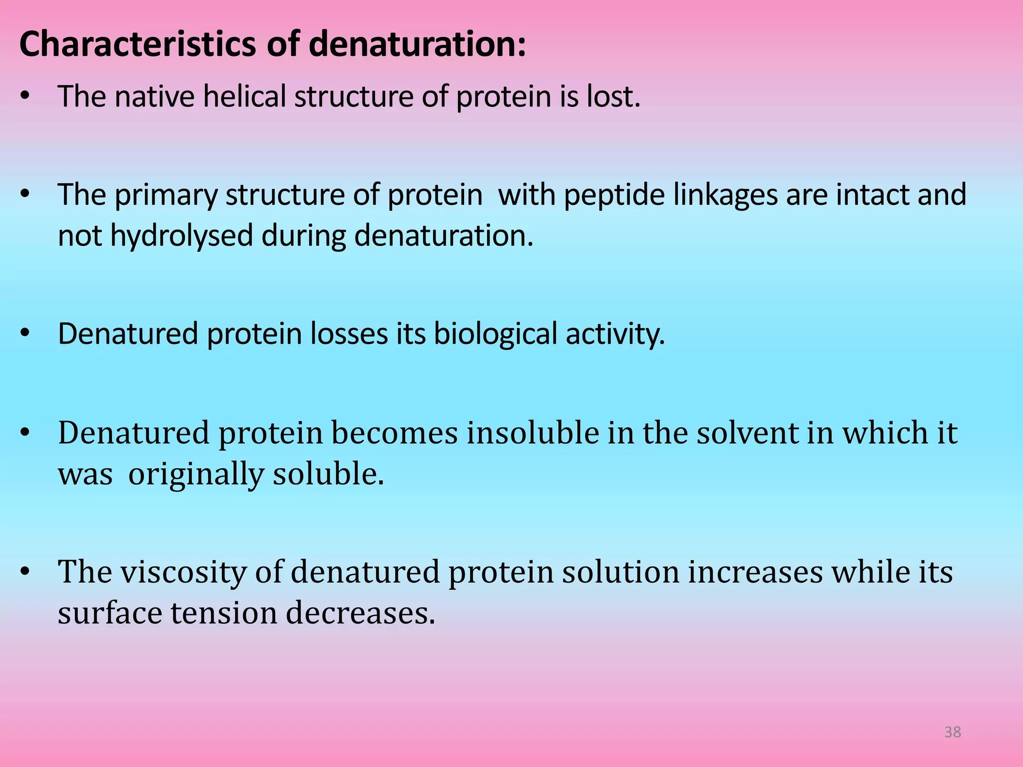 PROTEIN DENATURATION | PPTX