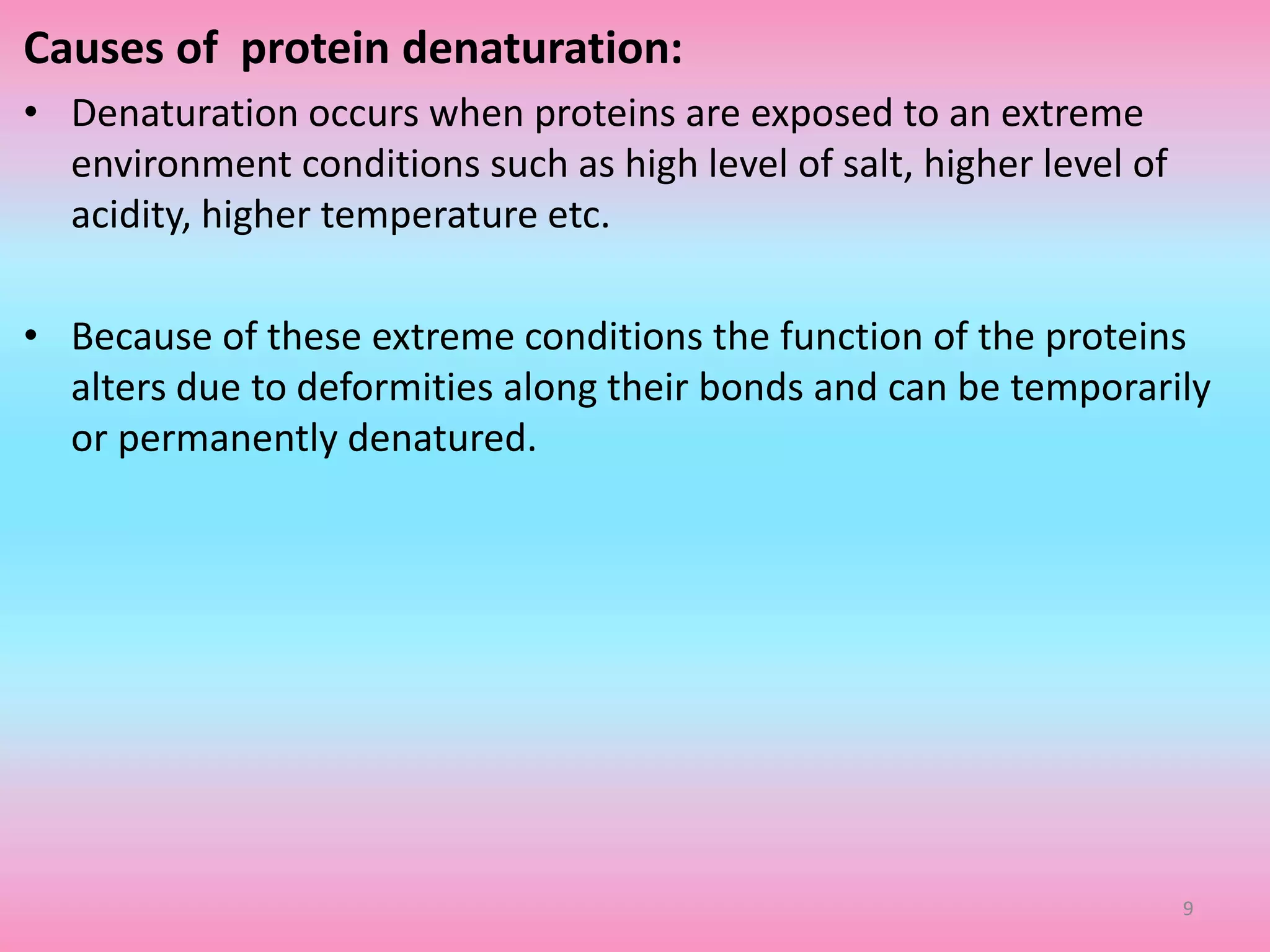PROTEIN DENATURATION | PPTX