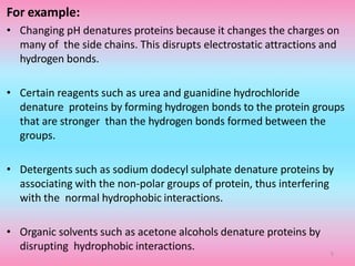 PROTEIN DENATURATION | PPTX