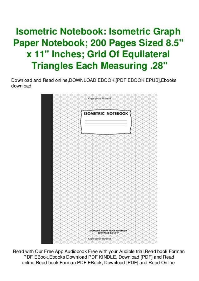 PDF) Isometric Notebook Isometric Graph Paper Notebook; 200 Pages Sized ...
