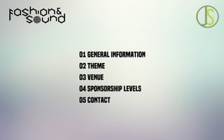 Fashion and Sound Sponsorship Proposal | PDF