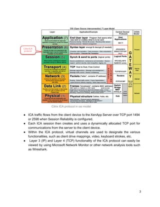 A REPORT ON CITRIX INDEPENDENT COMPUTING ARCHITECTURE (ICA) PROTOCOL | PDF