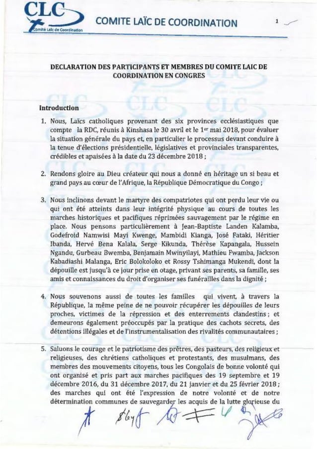 declaration de CLC | PDF