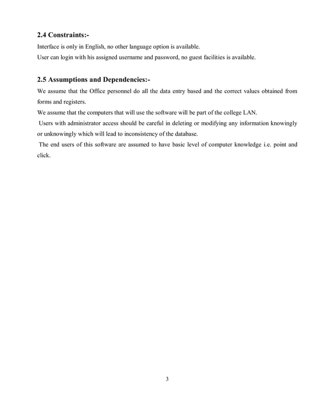 Attendance management system project report. | PDF | Databases ...