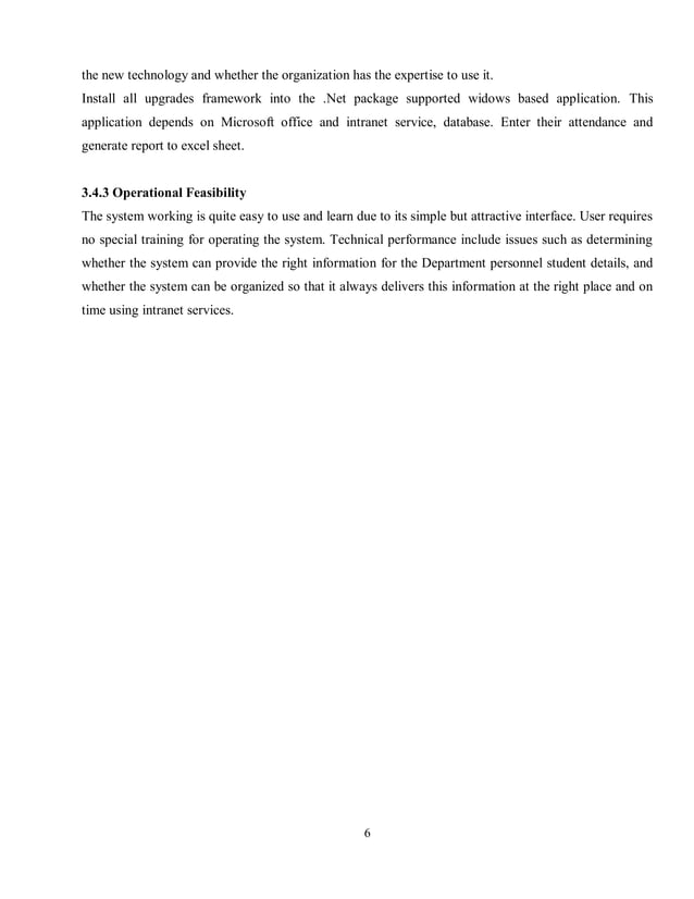 Attendance management system project report. | PDF | Databases ...