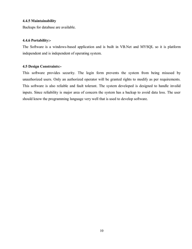 Attendance management system project report. | PDF | Databases ...