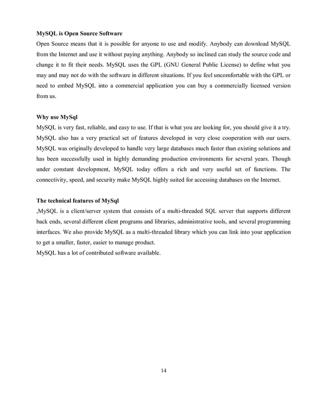 Attendance management system project report. | PDF | Databases ...