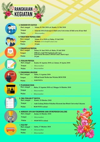 Proposal Sponshorship 9th Equitech | PDF