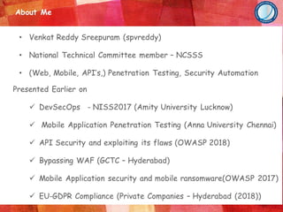 Web Application Penetration Testing by NCSSS | PPT