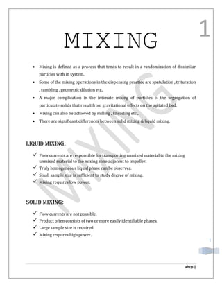 mixing | PDF