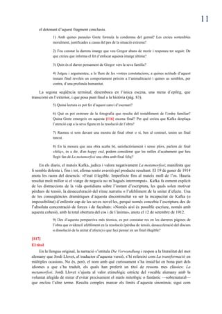 La metamorfosis de Kafka | PDF