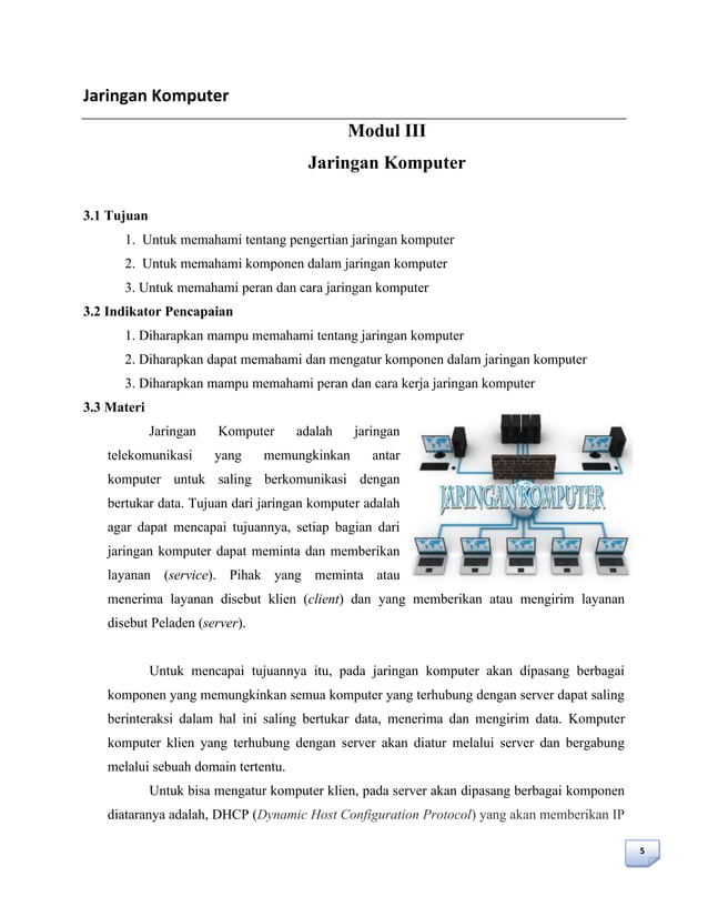 Laporan Praktikum Jaringan Komputer | PDF