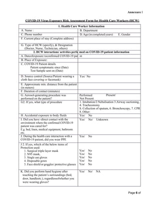 SOP for covid19 case management PPE | PDF