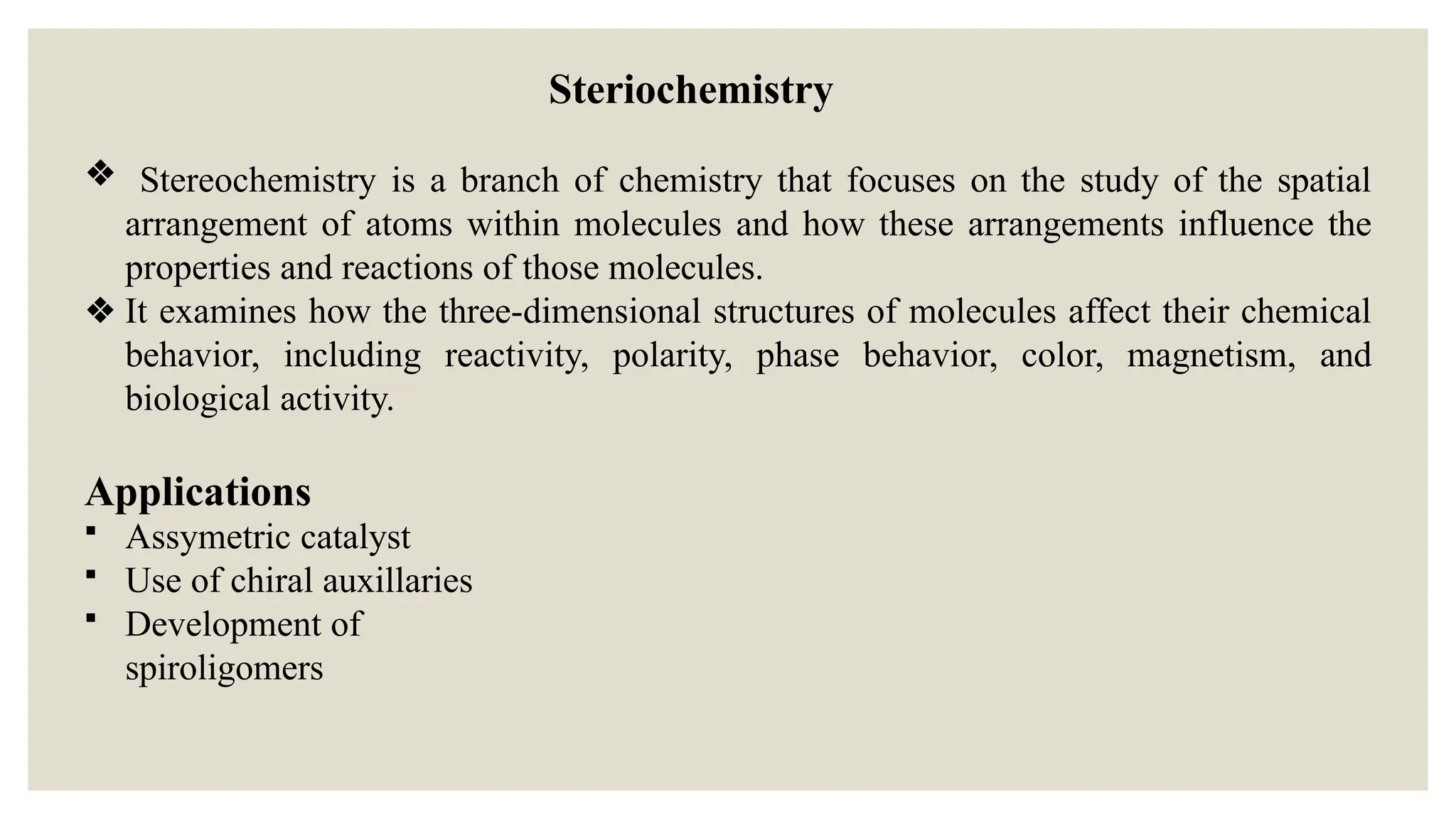 "Exploring the Intricacies of Stereochemistry | PPTX
