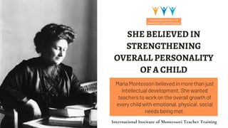 A Brief About Maria Montessori & Her Mission | PDF
