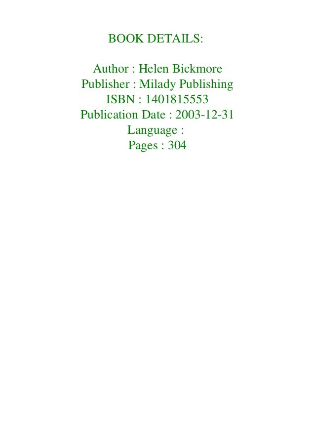 PDF Télécharger milady sanitation disinfection and safety Gratuit PDF ...