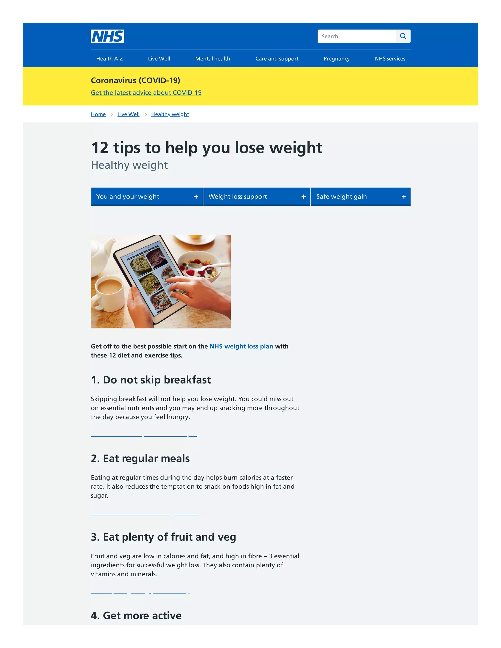12 tips to help you lose weight | PDF