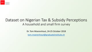 Dataset on Nigerian Tax and Subsidy Perceptions | PDF