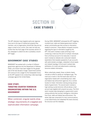 M-Trends® 2010: The Advanced Persistent Threat | PDF | Computing | Technology & Computing