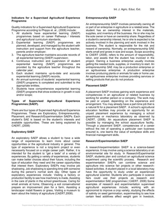 Supervised Agricultural Experience Programme (SAEP): A Veritable Tool ...