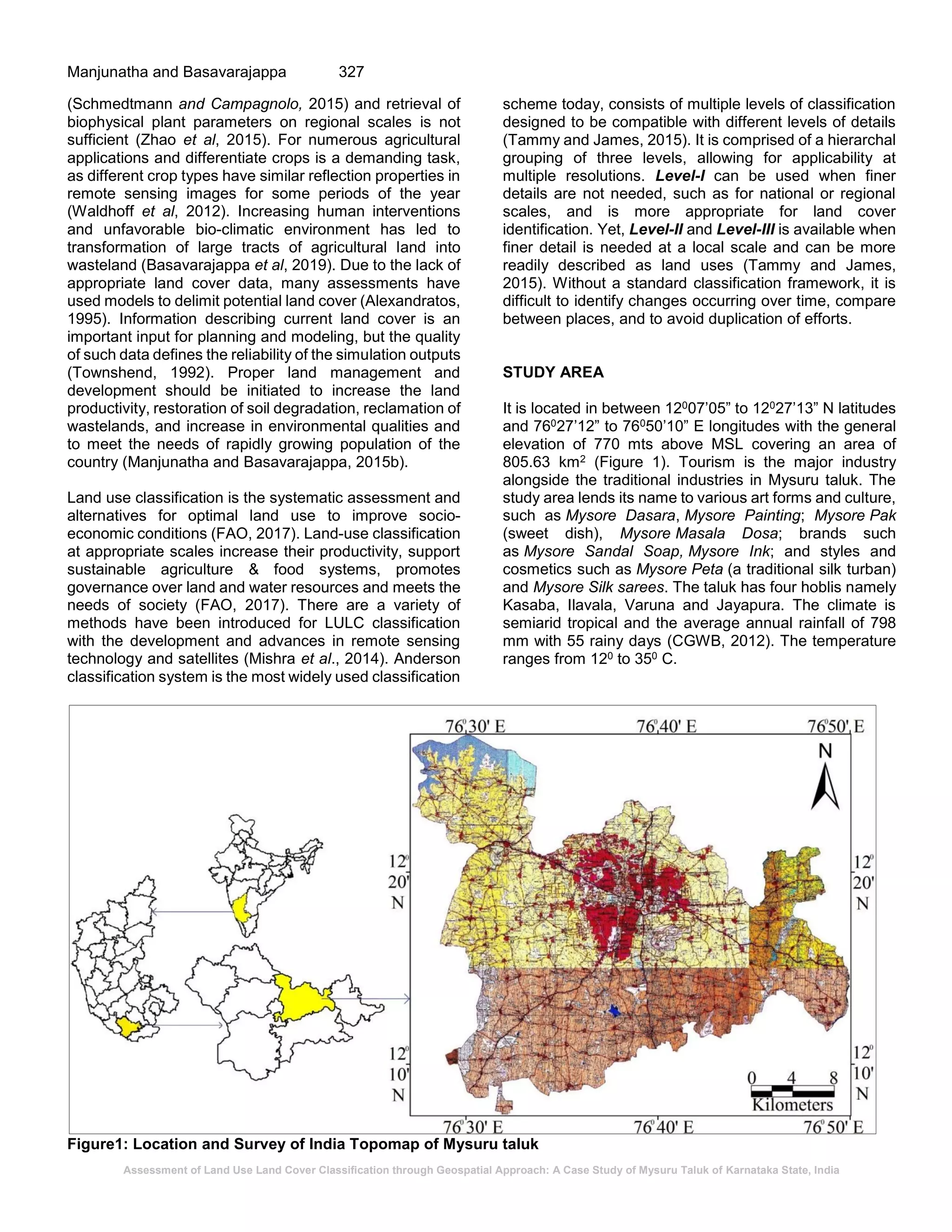 Assessment of Land Use Land Cover Classification through Geospatial ...