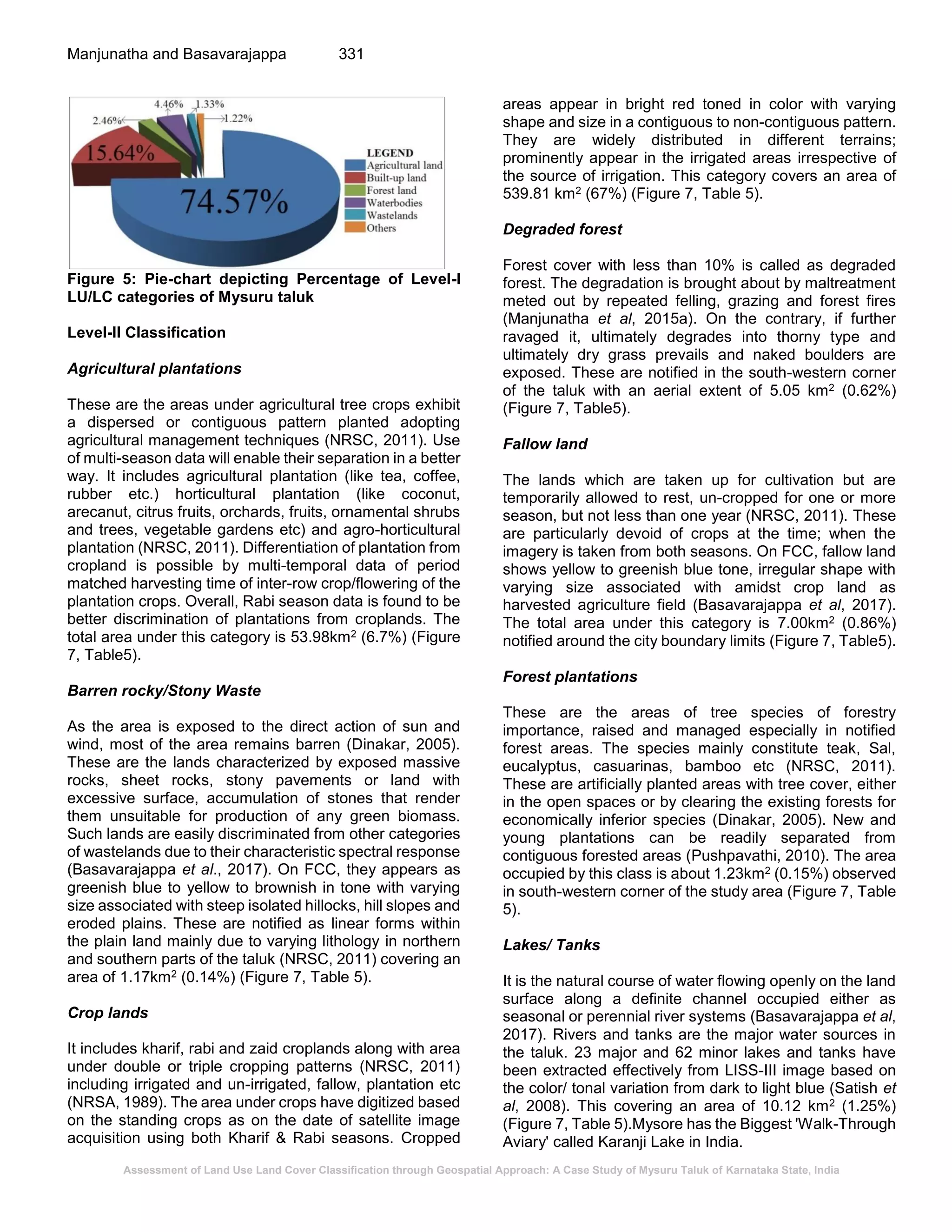 Assessment of Land Use Land Cover Classification through Geospatial ...