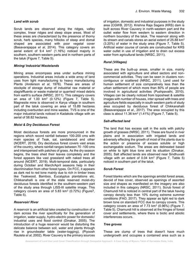 Assessment of Land Use Land Cover Classification through Geospatial ...