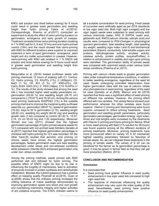 Role of Seed Priming on Seed Quality: A Review | PDF | Agriculture ...