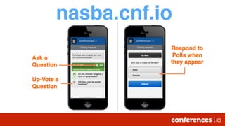 Conferences i/o Features to implement NASBA CPE Standards | PDF