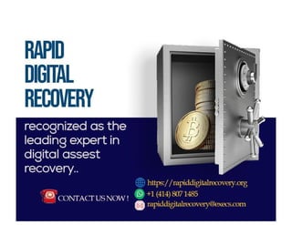 RAPID DIGITAL RECOVERY: PIONEERING BITCOIN RESTORATION SOLUTIONS | PPT