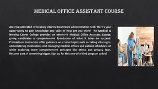 Medical Assistant | PPT
