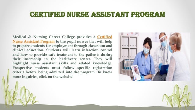 Certified Nurse Assistant Program | PDF | Professional School | Postgraduate Education