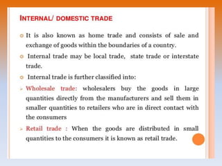 COMMERCE AND TRADE | PPT