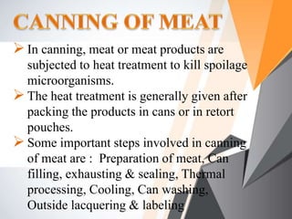 canning of meat | PDF