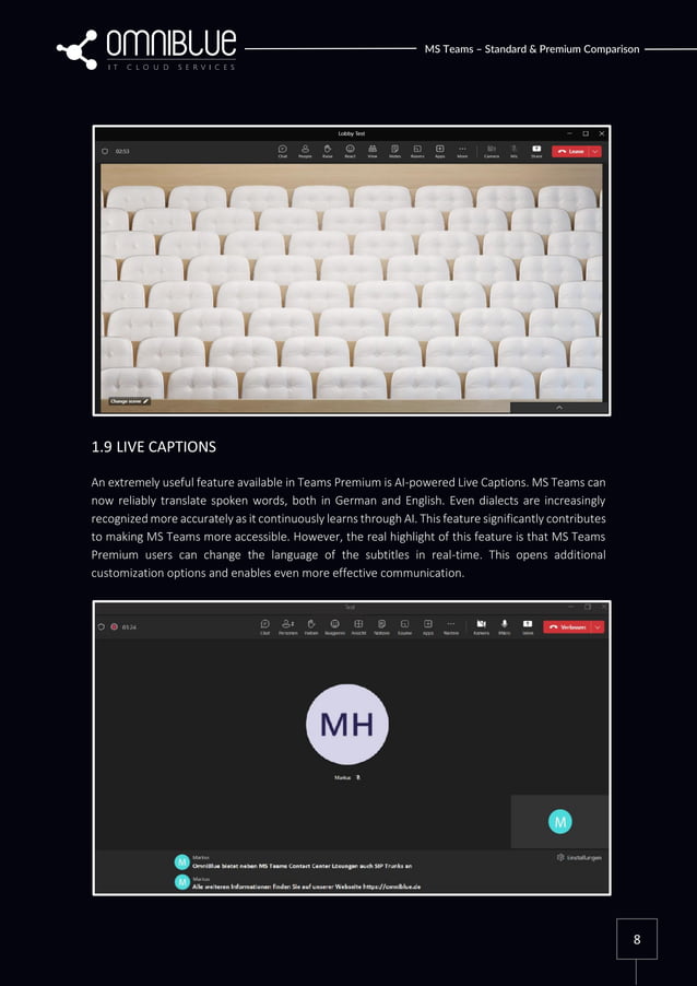 MS Teams Standard vs MS Teams Premium - Comparison Guide | PDF | Web ...