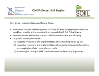 Oneia excess soils session, September 9, 2014 | PPT