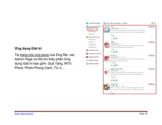 Check List Zing Me Fan page | PDF