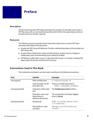 Pdf open parameters | PDF