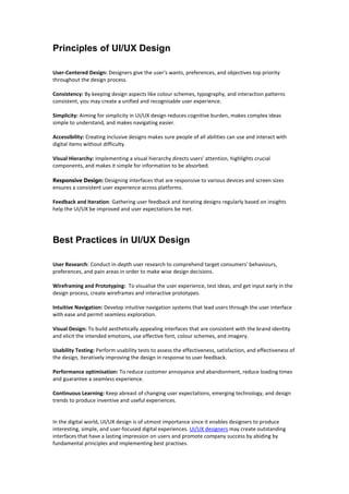 The Art of UI/UX Designing | PDF | Computing | Technology & Computing