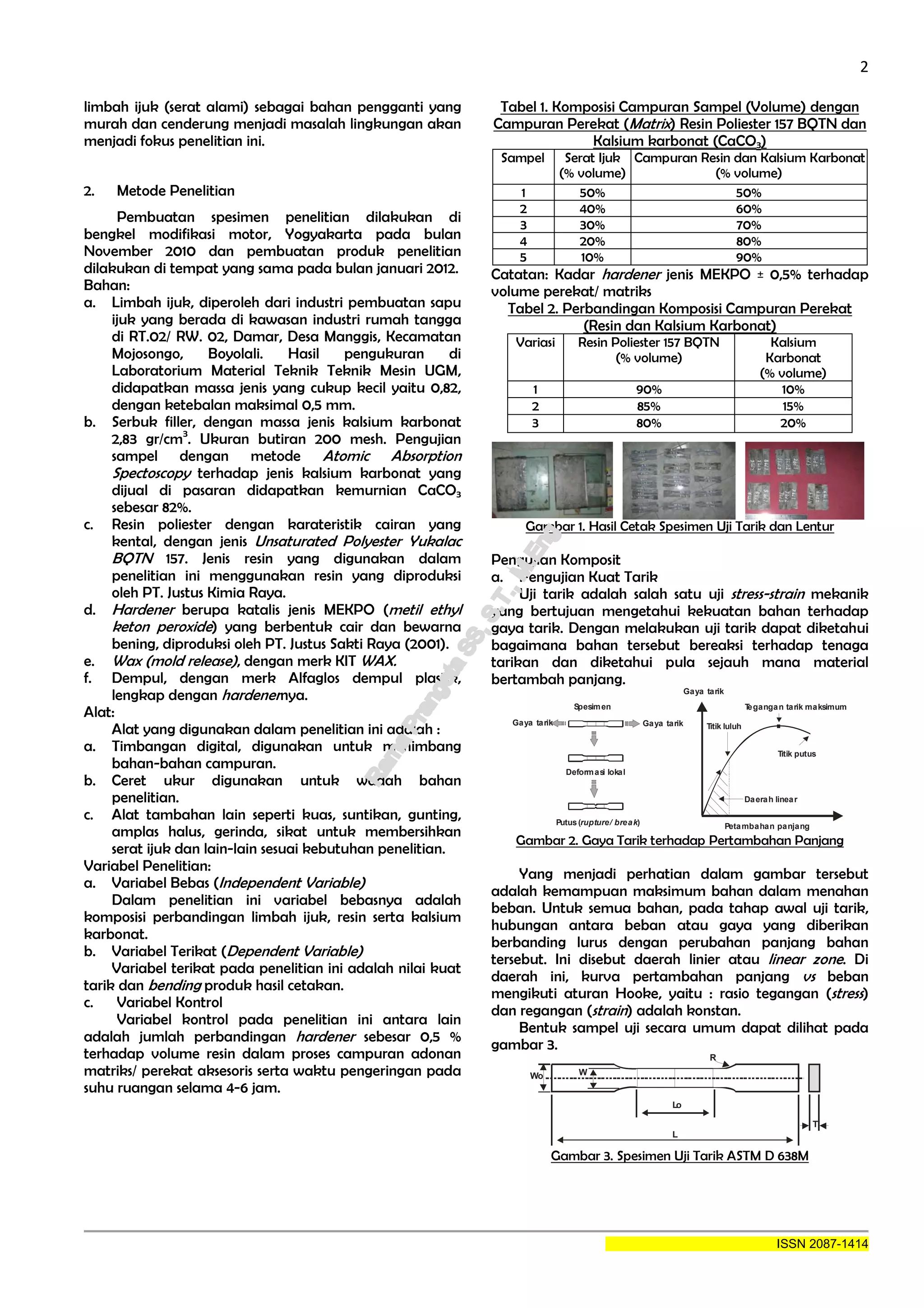 pemanfaatan limbah ijuk sebagai isian komposit | PDF