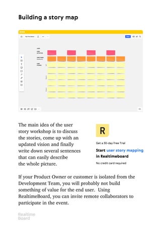 How Scrum masters use an online whiteboard for user story mapping | PDF