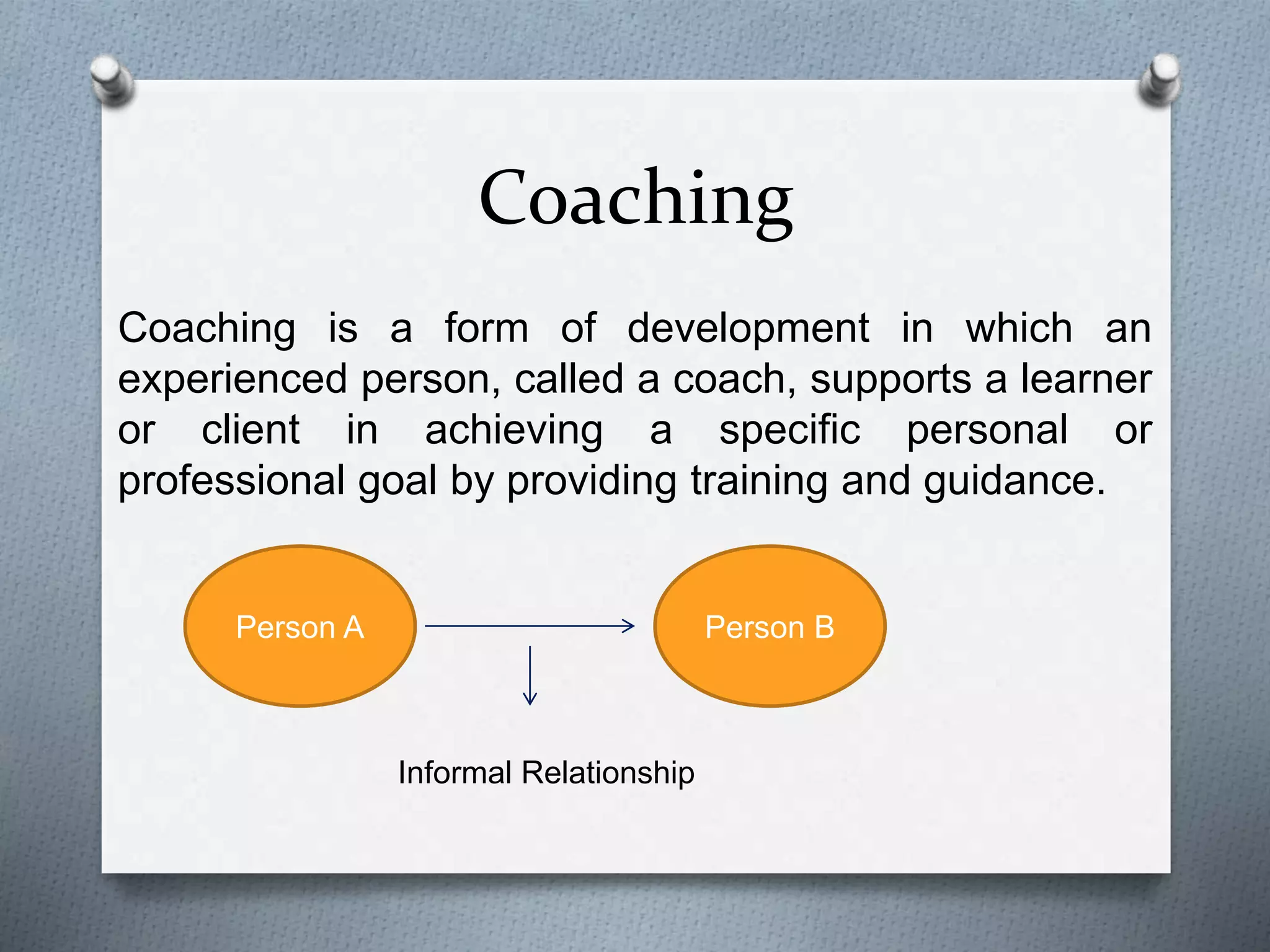 Coaching and Training | PPTX