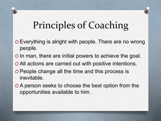 Coaching and Training | PPTX